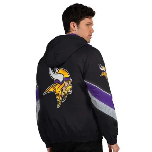 STARTER Purple Minnesota Vikings Thursday Night Gridiron Full-zip Jacket