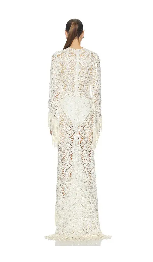 BRONX BANCO Mia Crochet Maxi Dress
