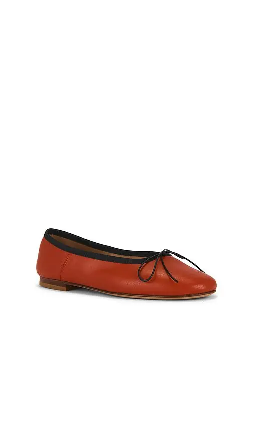 MANSUR GAVRIEL Dance Ballerina Flat - Pomodoro & Black