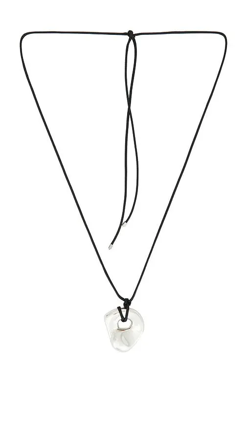 CASA CLARA Lina Corded Pendant Necklace - Silver
