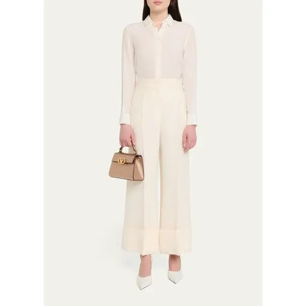 Valentino Garavani Mini Floral Crystal Top-handle Bag
