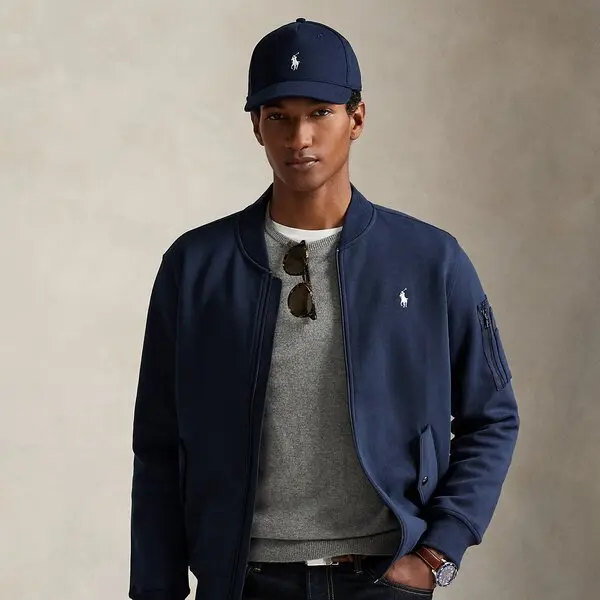 Ralph Lauren Double-knit Flight Jacket - Aviator Navy