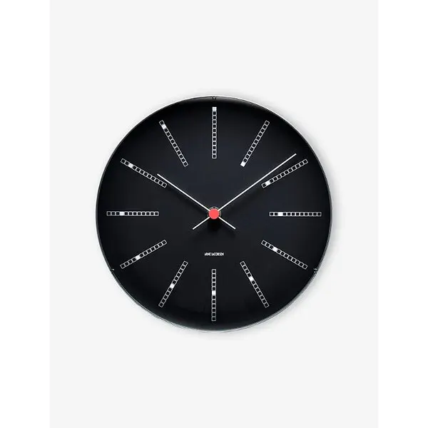 ARNE JACOBSEN Bankers Wall Clock 29cm - Black