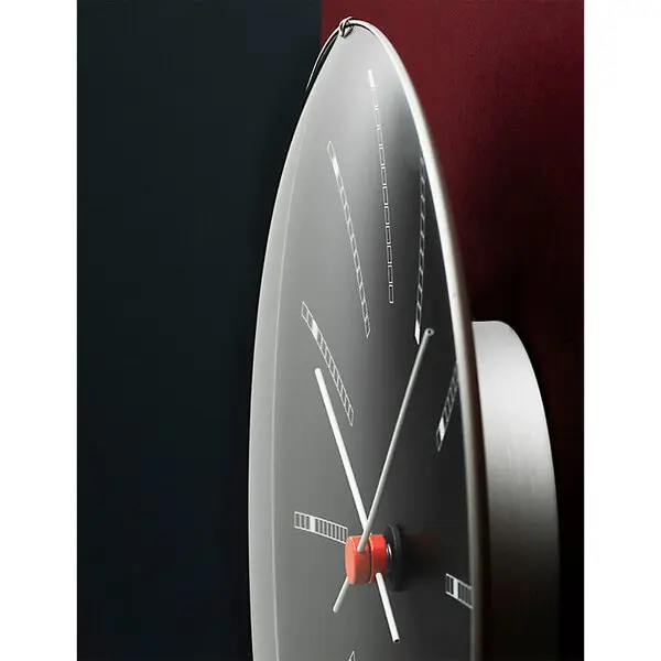 ARNE JACOBSEN Bankers Wall Clock 29cm - Black
