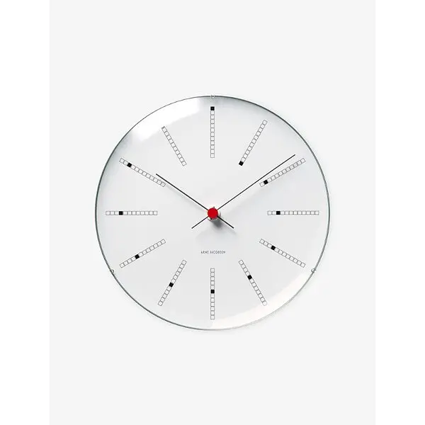 ARNE JACOBSEN Bankers Wall Clock 29cm - White