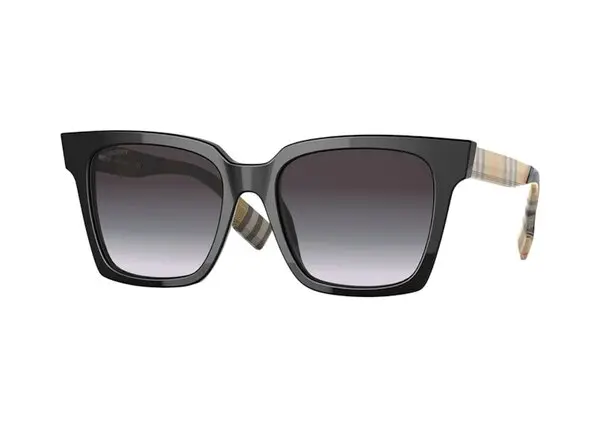 Burberry Square Full Rim Sunglasses - Black (be_4335_39298g_53mm)