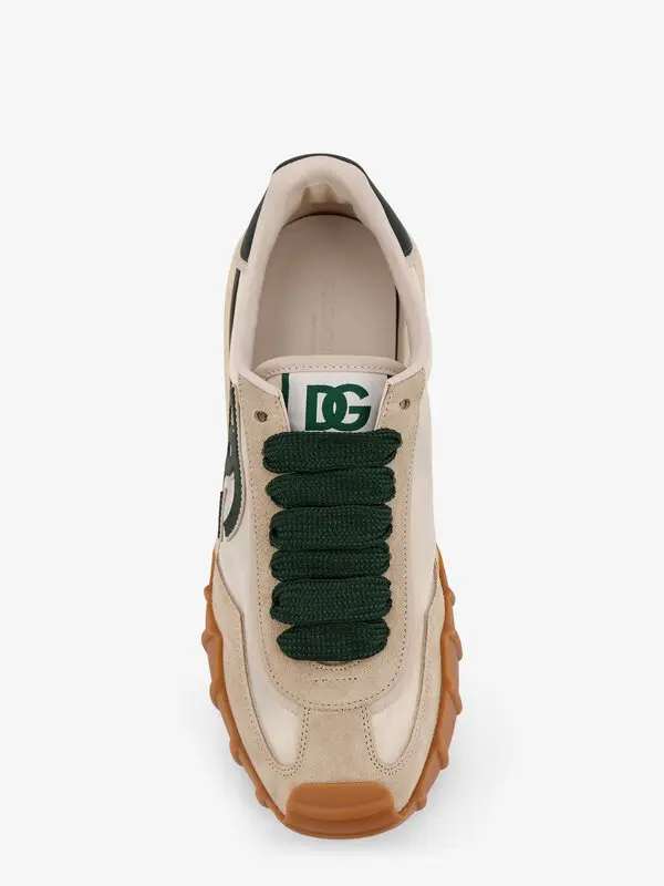 Dolce & Gabbana Nylon And Suede Sneakers With Dg Logo