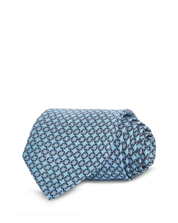 Bloomingdale'S Silk Classic Link Neck Tie - Aqua