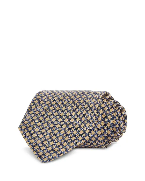 Bloomingdale'S Silk Classic Link Neck Tie - Gold