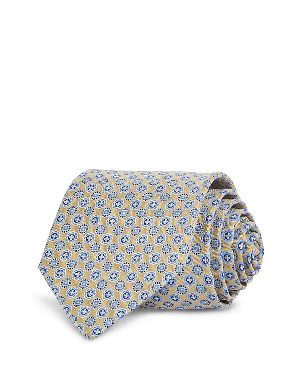 Bloomingdale'S Silk Medallion Neck Tie - Gold