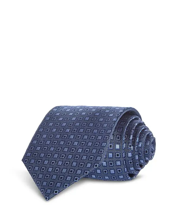 Bloomingdale'S Silk Geometric Neck Tie - Blue