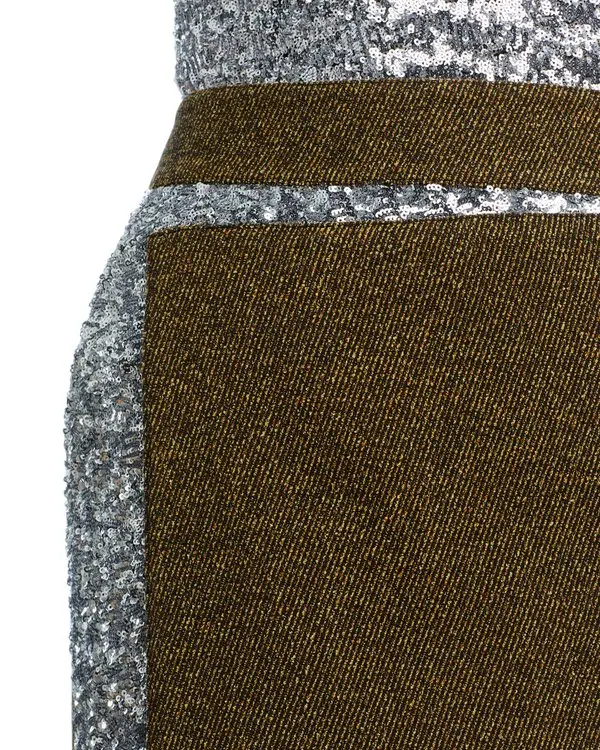 Rabanne Tweed Sequin Long Skirt