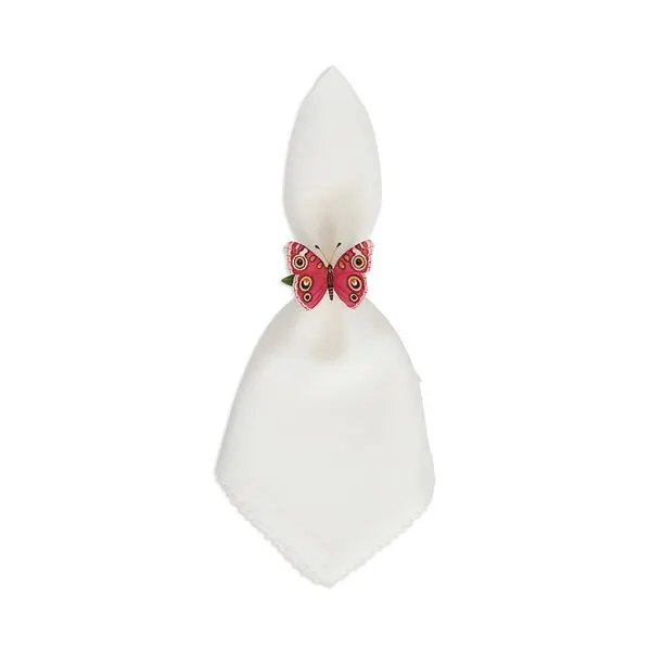 JULISKA Meadow Walk Butterfly Napkin Rings, Set Of 4
