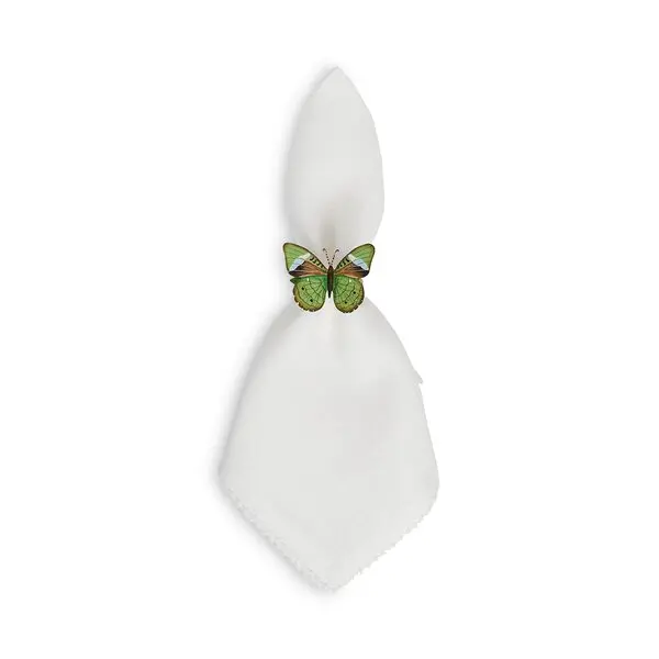 JULISKA Meadow Walk Butterfly Napkin Rings, Set Of 4