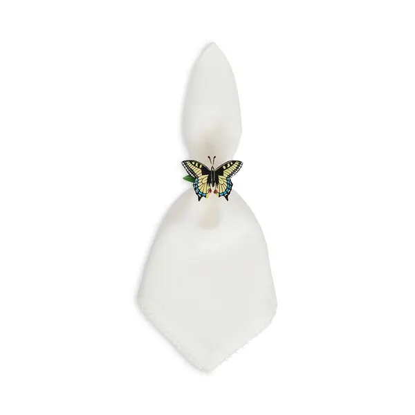 JULISKA Meadow Walk Butterfly Napkin Rings, Set Of 4