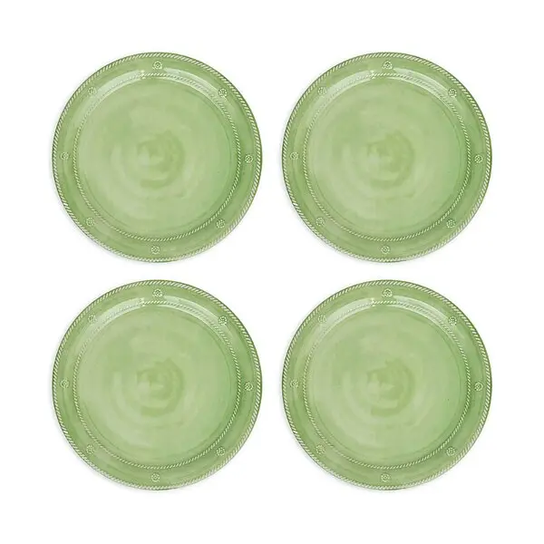 JULISKA Berry & Thread Melamine Dinner Plate, Set Of 4 - Green