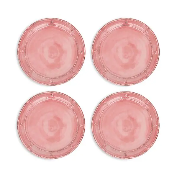 JULISKA Berry & Thread Melamine Dinner Plate, Set Of 4 - Pink