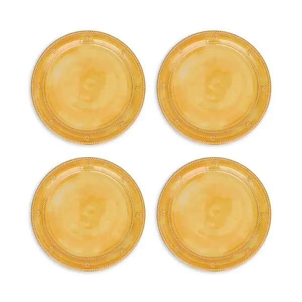 JULISKA Berry & Thread Melamine Dinner Plate, Set Of 4 - Yellow