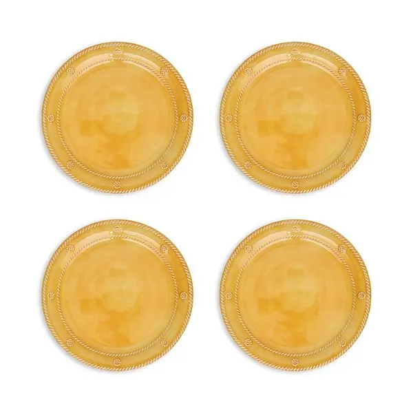 JULISKA Berry & Thread Melamine Dessert/salad Plate, Set Of 4 - Yellow