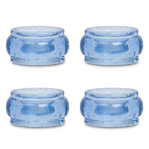 JULISKA Provence Napkin Ring, Set Of 4 - Blue