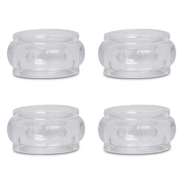 JULISKA Provence Napkin Ring, Set Of 4 - Clear