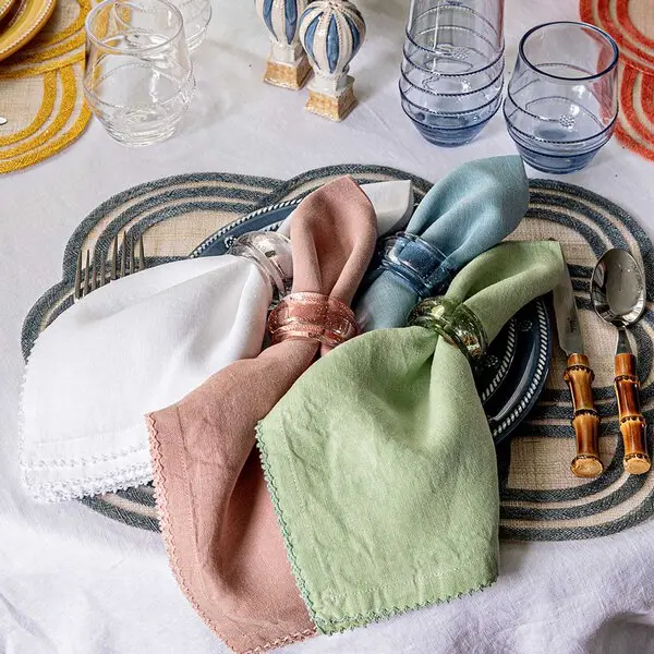 JULISKA Provence Napkin Ring, Set Of 4 - Clear
