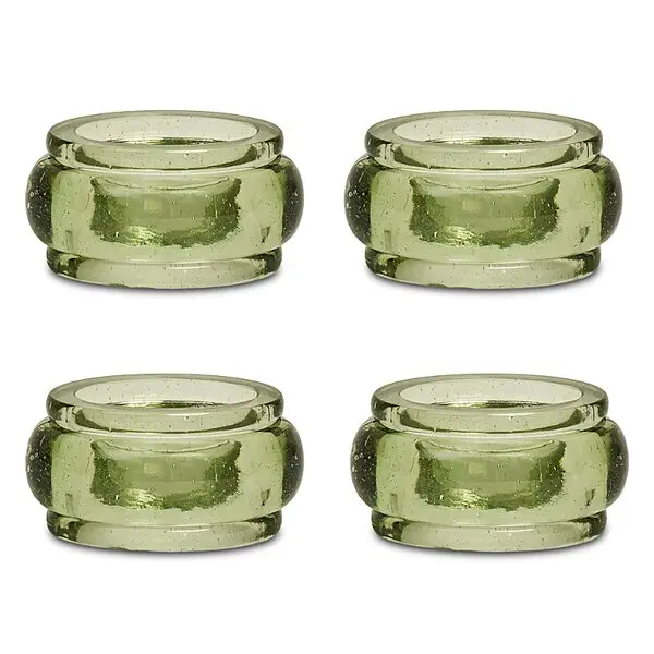 JULISKA Provence Napkin Ring, Set Of 4 - Green