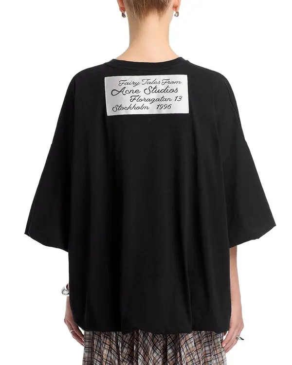 Acne Studios Bubble Hem Tee - Black
