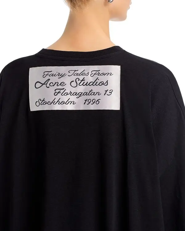 Acne Studios Bubble Hem Tee - Black