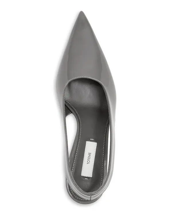 TOTEME Classic Slingback Pumps - Grey