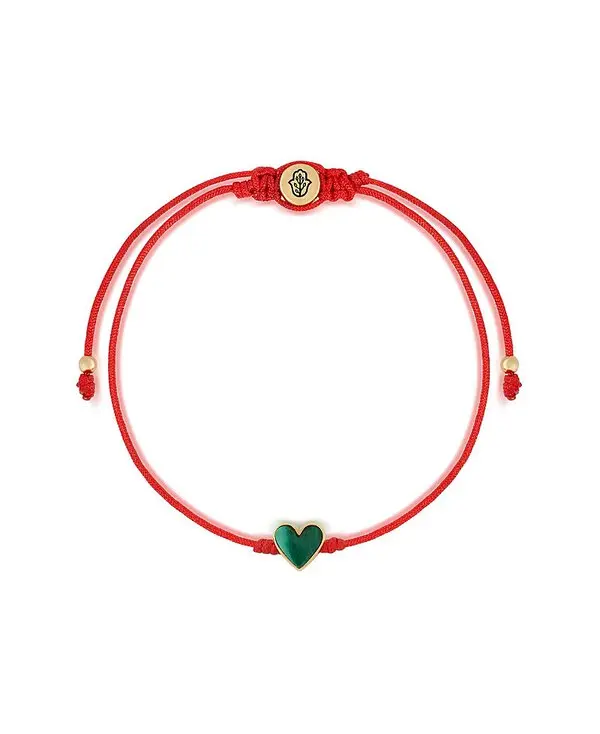 KARMA AND LUCK Lucky In Love Malachite Bracelet - Red/green