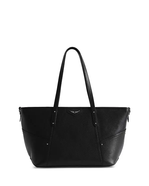 Zadig&Voltaire Leather Shopper Tote - Black