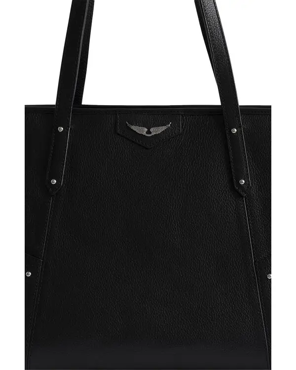 Zadig&Voltaire Leather Shopper Tote - Black
