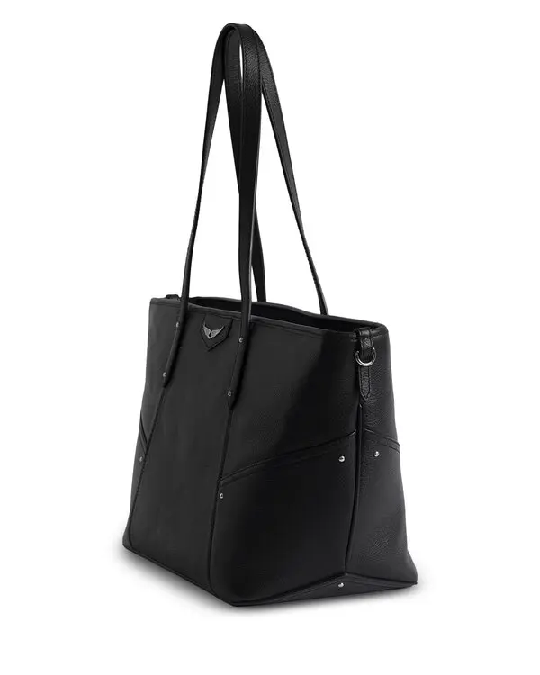 Zadig&Voltaire Leather Shopper Tote - Black