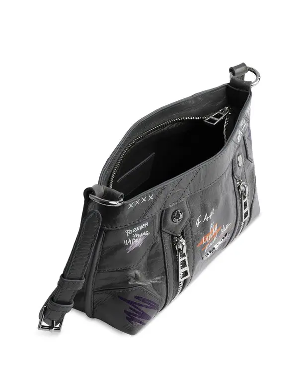 Zadig&Voltaire X Humberto Cruz Sunny Mood Vintage Patent Leather Shoulder Bag - Road