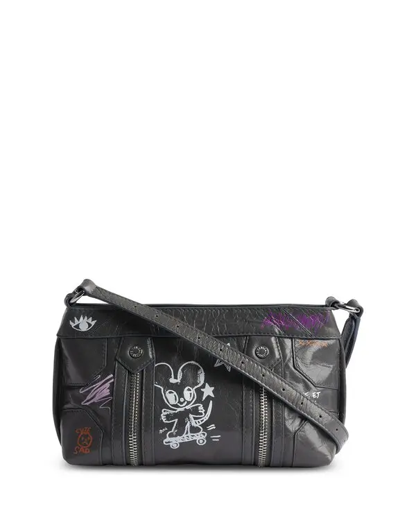 Zadig&Voltaire X Humberto Cruz Sunny Mood Vintage Patent Leather Shoulder Bag - Road