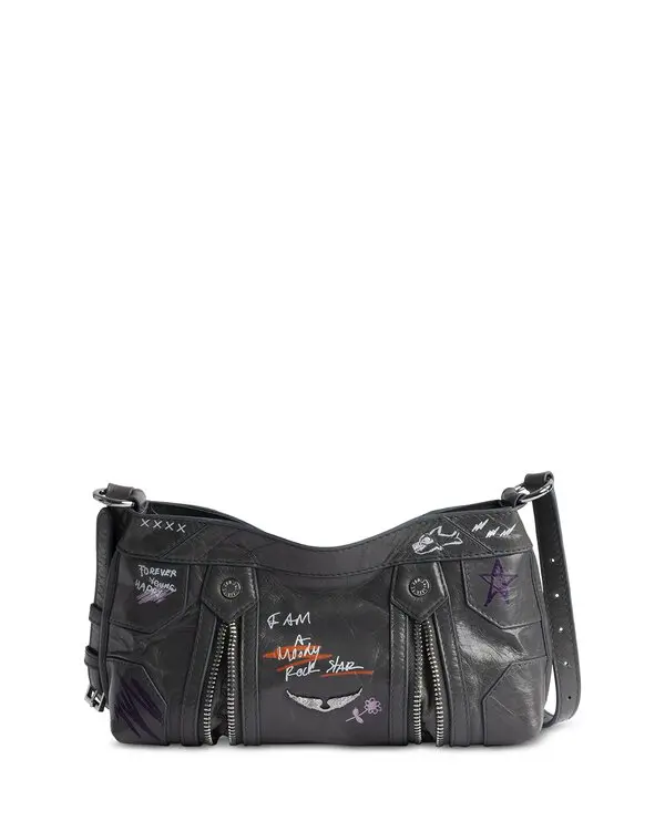 Zadig&Voltaire X Humberto Cruz Sunny Mood Vintage Patent Leather Shoulder Bag - Road