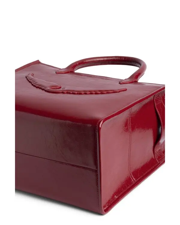 Zadig&Voltaire Angel Crinkled Patent Leather Tote - Power