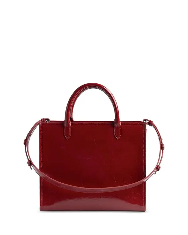 Zadig&Voltaire Angel Crinkled Patent Leather Tote - Power