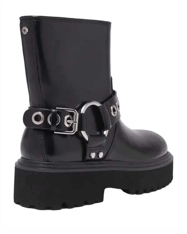 Maje Leather Biker Boots