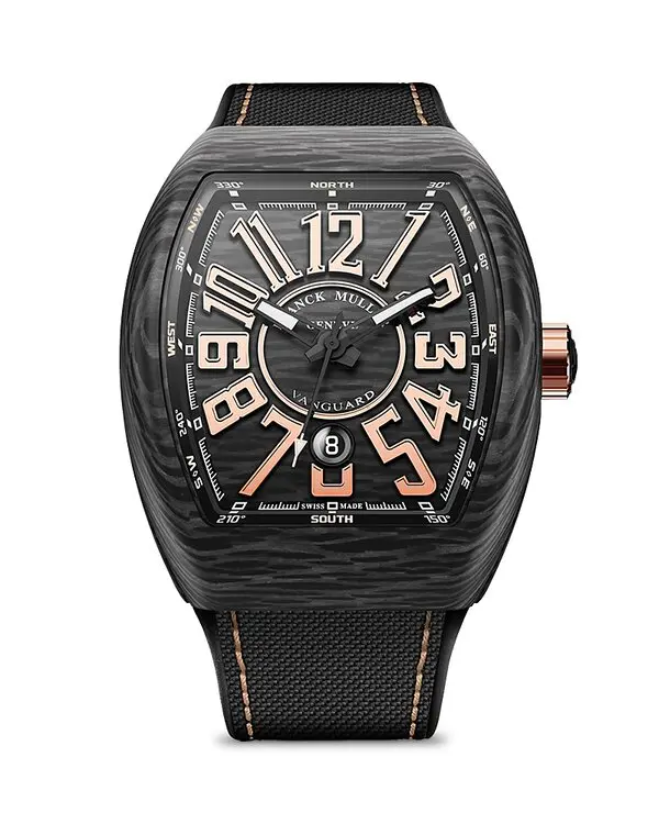 Franck Muller Vanguard 44mm Watch - Black/black