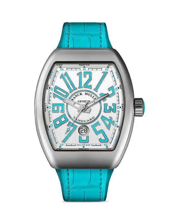 Franck Muller Vanguard 41mm Watch - White/blue