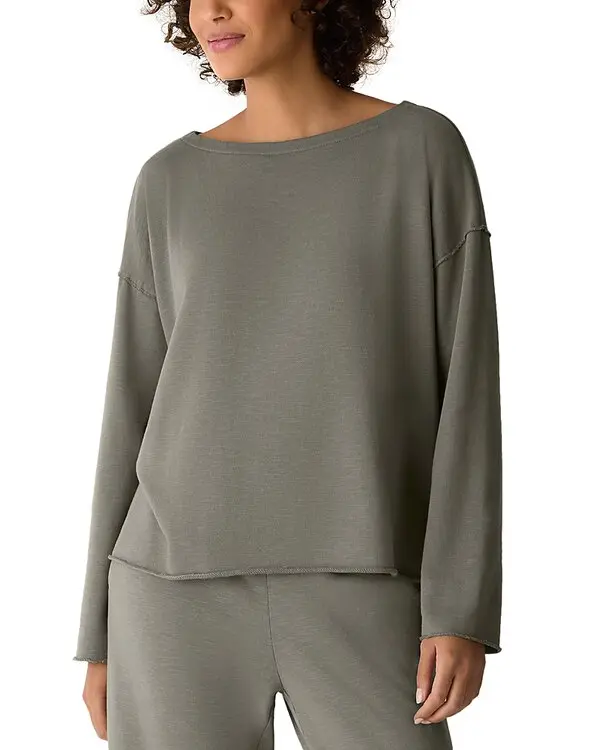 Eileen Fisher Boxy Boat Neck Top