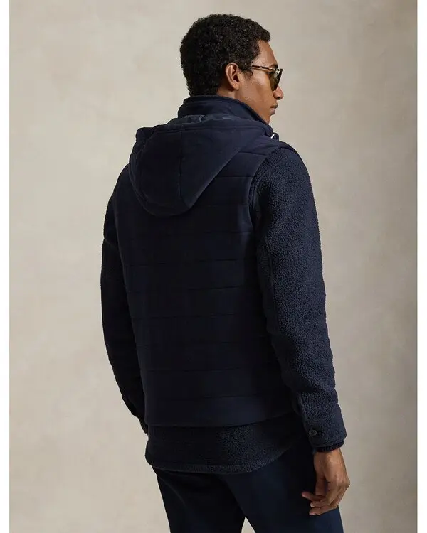 Polo Ralph Lauren Quilted Jersey Hooded Vest