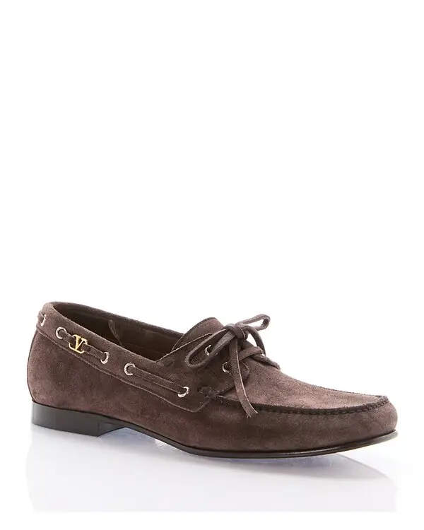 Valentino Garavani Leather Loafers - Brown