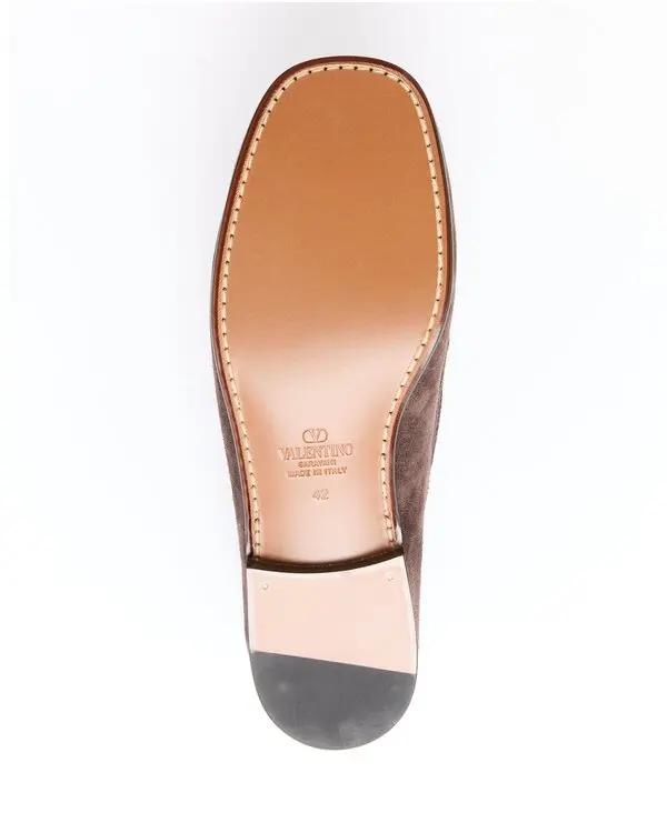 Valentino Garavani Leather Loafers - Brown
