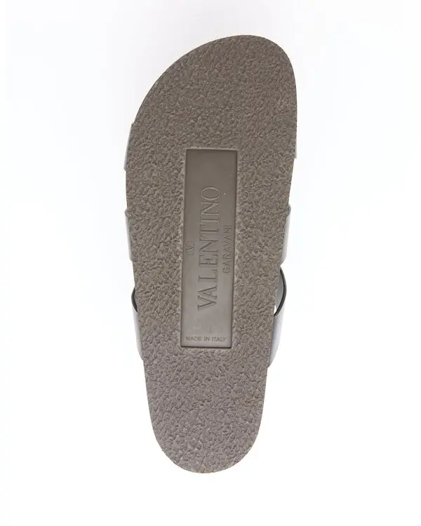 Valentino Garavani Leather Sandals - Black