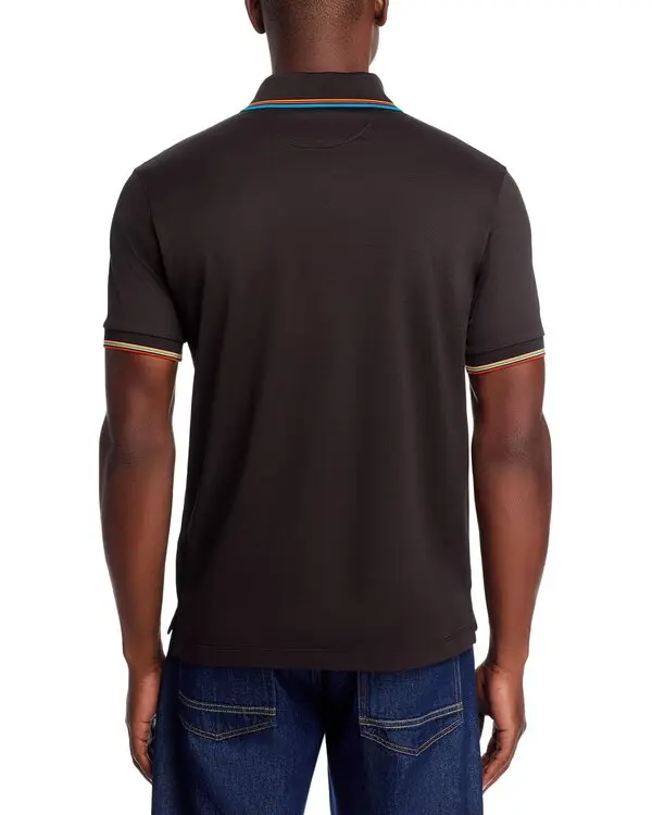 Paul Smith Striped Detail Polo Shirt - Mud