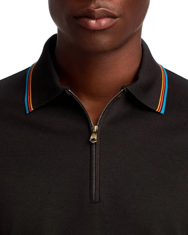 Paul Smith Striped Detail Polo Shirt - Mud