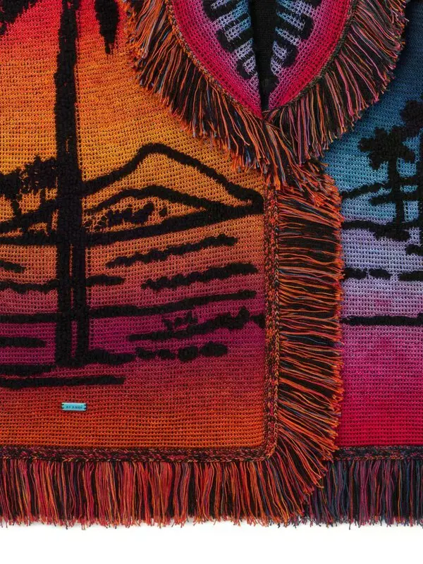 Alanui Sunset Stories Fringed Cardigan-coat